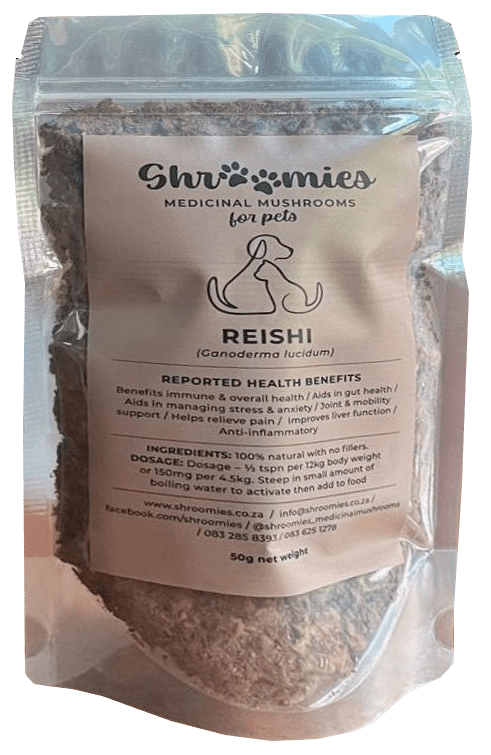 Reishi Mushrooms for Cats and Dogs (100% Organic) (50gr)