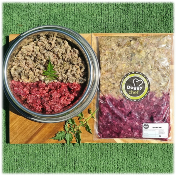 Lamb with Tripe Raw Food Float for Cats and Dogs, 1kg